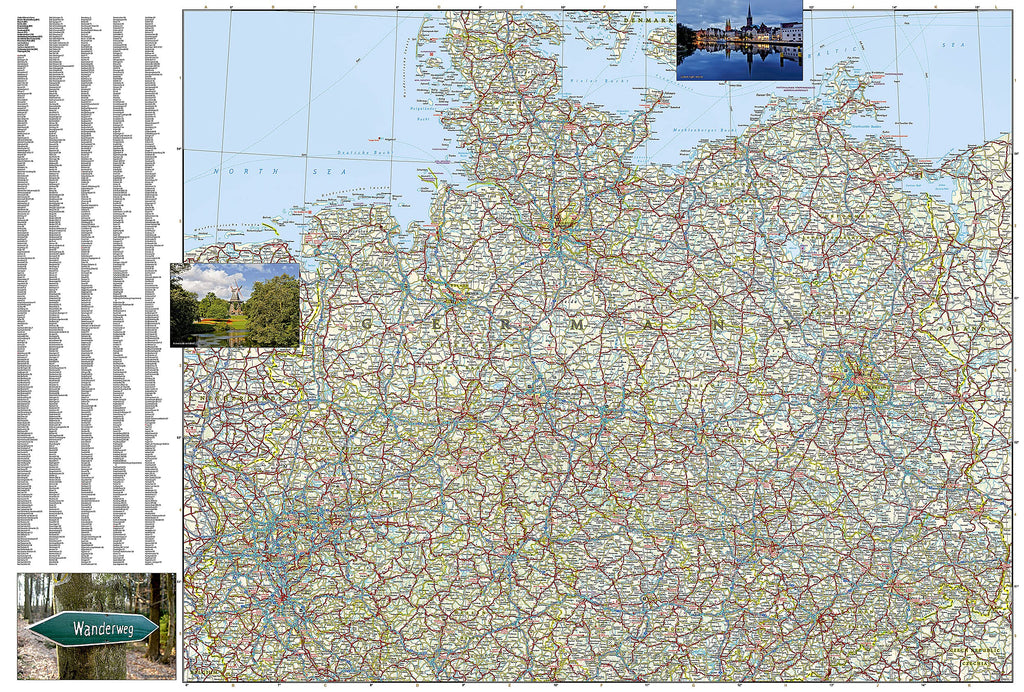 Germany Folded Map – National Geographic | Mapworld