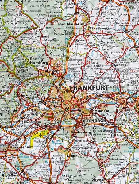 Germany Benelux Austria Switzerland Czech Republic Road Atlas Michelin ...
