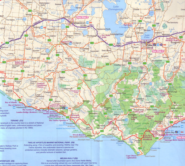 Great Ocean Road Map UBD, Buy Map of Great Ocean Road - Mapworld