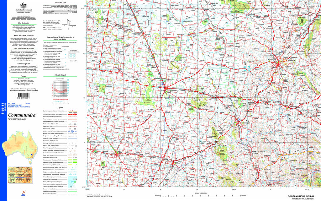 Buy Hay SI55-11 Topographic Map 1:250k