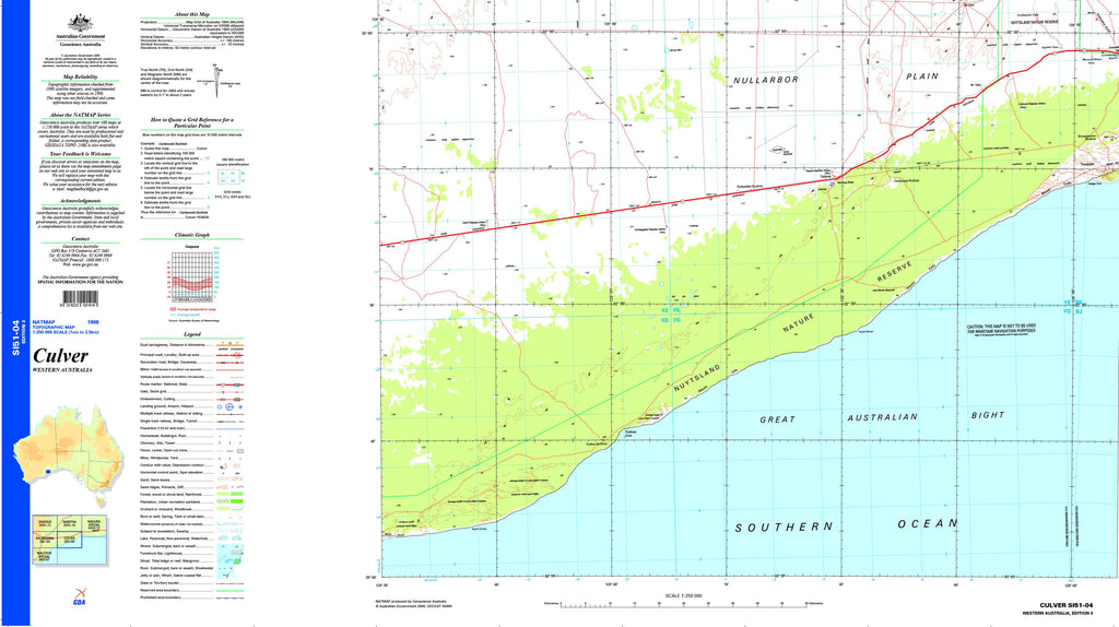 Culver SI51-04 1:250k Topo, Buy Map of Culver - Mapworld