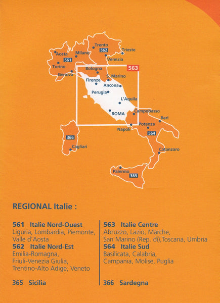 Italy Central Michelin Map, Buy Map of Italy - Mapworld