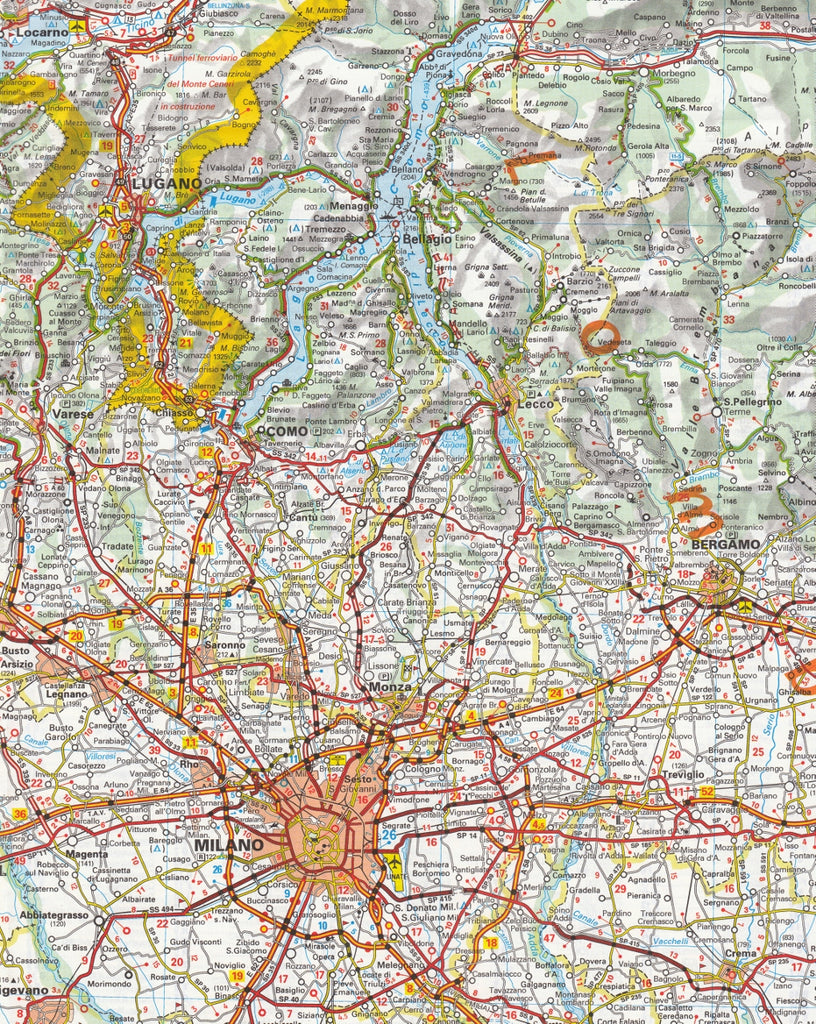 Italy North West Map 561 – Michelin | Mapworld