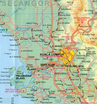 Malaysia ITMB, Buy Map of Malaysia - Mapworld