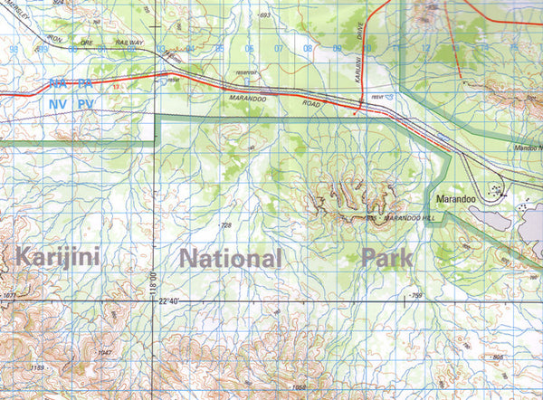 Karijini Map Geoscience, Buy Map of Karijini - Mapworld