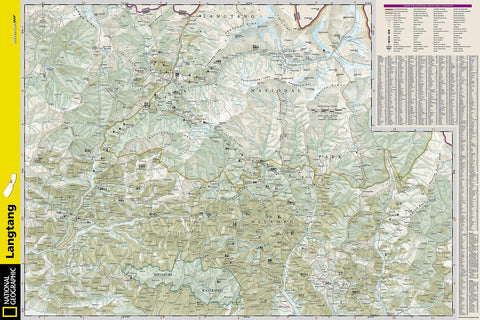 Langtang National Geographic Folded Map