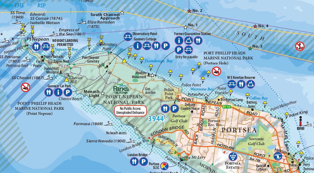Mornington Peninsula Meridian Map | Mapworld