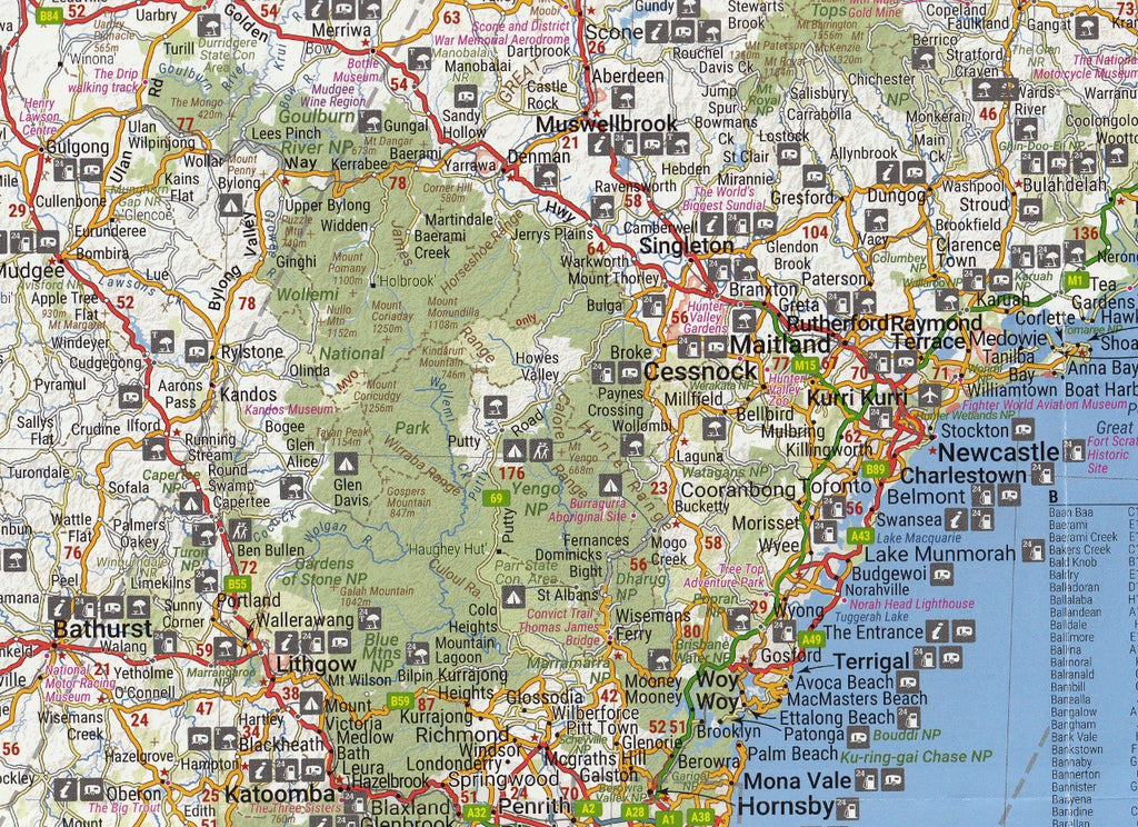 NSW Hema Map | New South Wales Touring Map | Mapworld