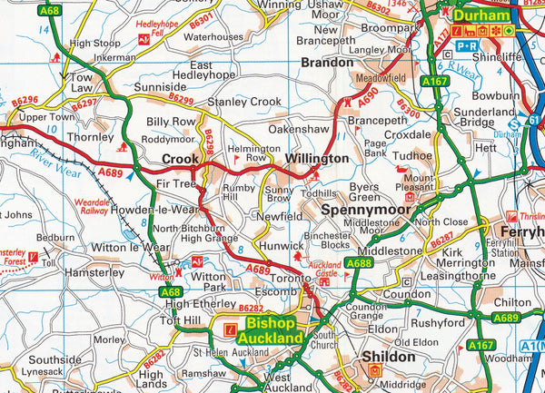 North of England and Scottish Borders Road – AA | Mapworld