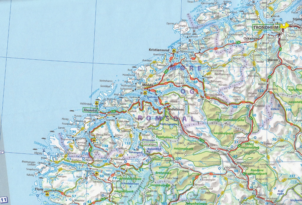 Norway Map 752 – Michelin | Mapworld