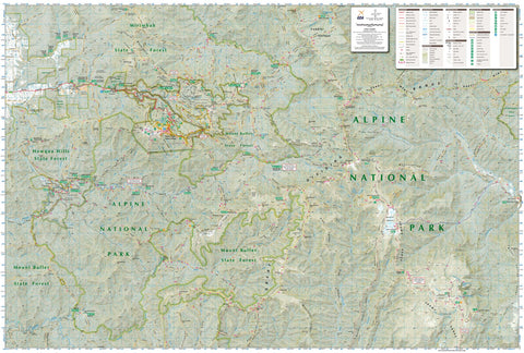 Bogong Alpine Area (VIC) Topographic Map | Shop Mapworld