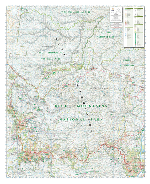 Blue Mountains North (NSW) Topographic Map | Shop Mapworld