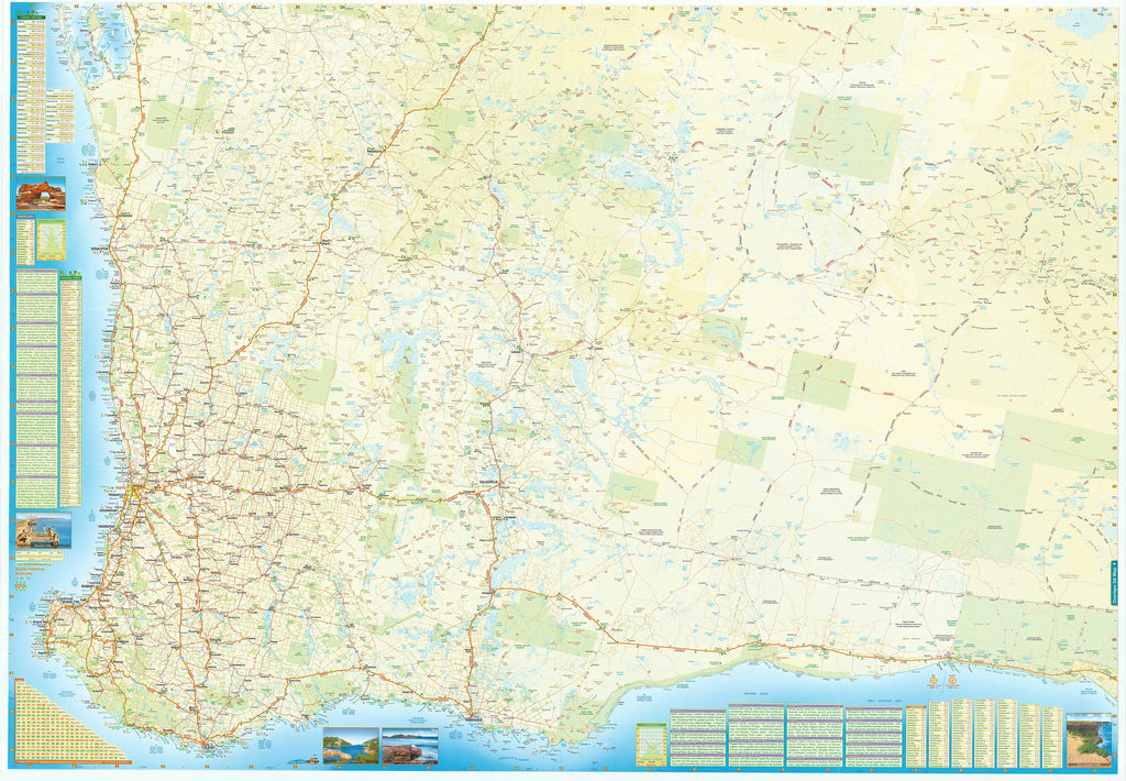 Buy Perth-Adelaide-Alice Springs Map QPA - Mapworld