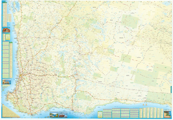 Buy Perth-Adelaide-Alice Springs Map QPA - Mapworld