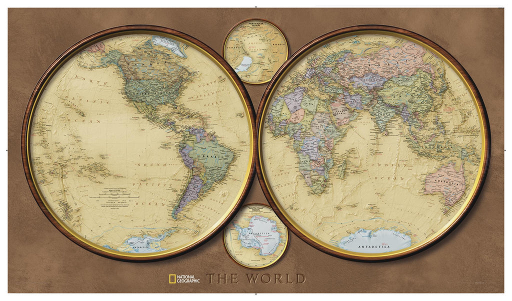 World Hemispheres by National Geographic | Shop Mapworld