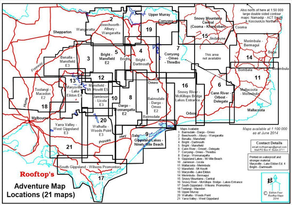 Mt.Disappointment - Kinglake Ranges Forest Activities Map Rooftop