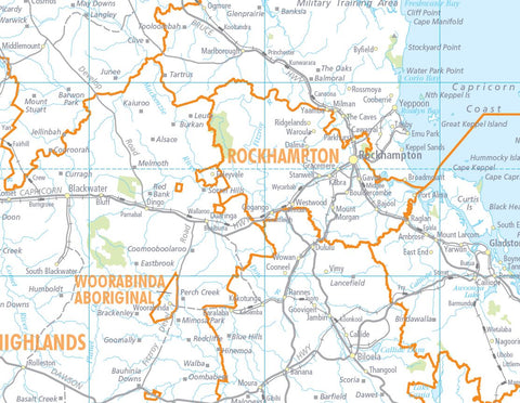 Buy Queensland Local Government Areas Map Laminated - Mapworld