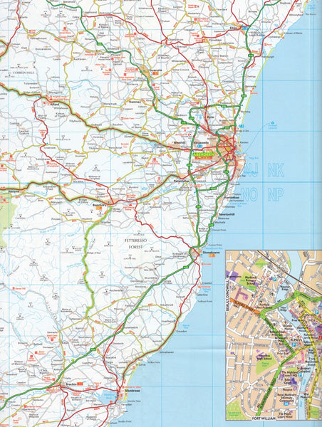 Scotland Road Map AA | Mapworld