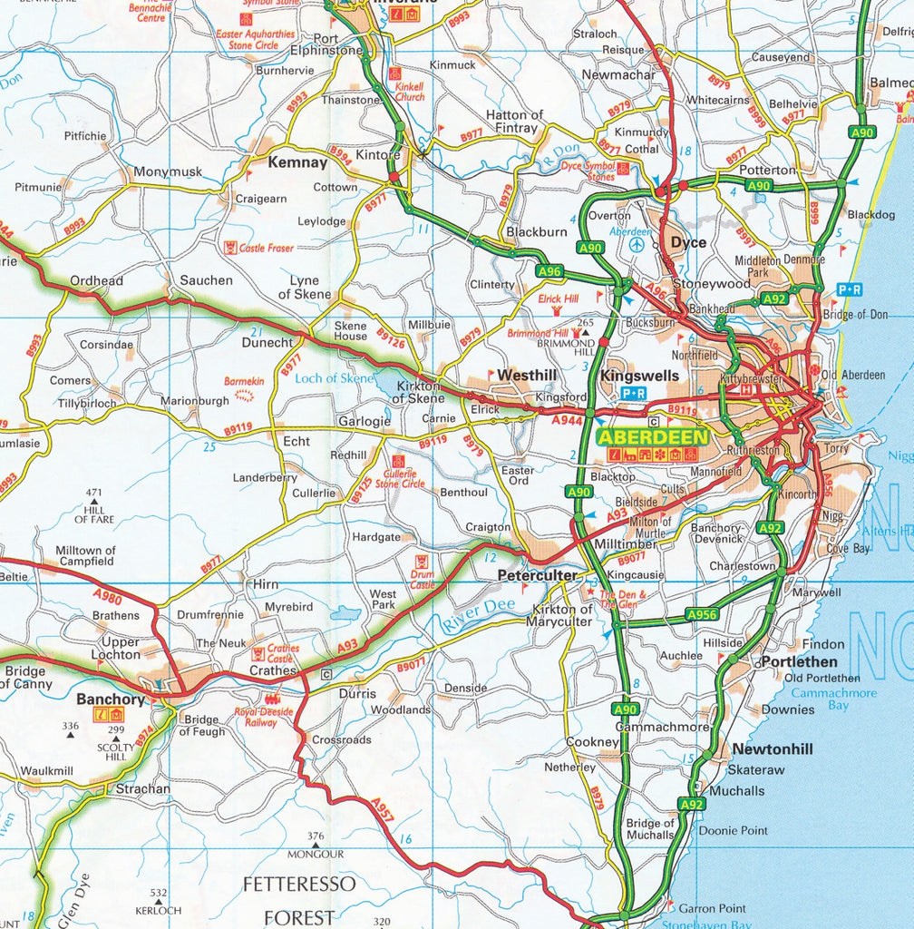 Scotland Road Map AA | Mapworld