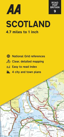 Scotland AA - Buy Map of Scotland - Mapworld