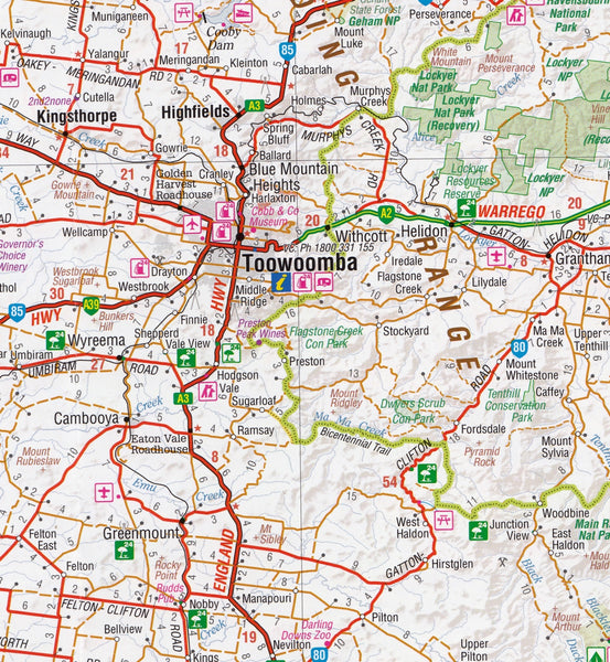 South East Queensland Hema, Buy Map of South East Queensland - Mapworld