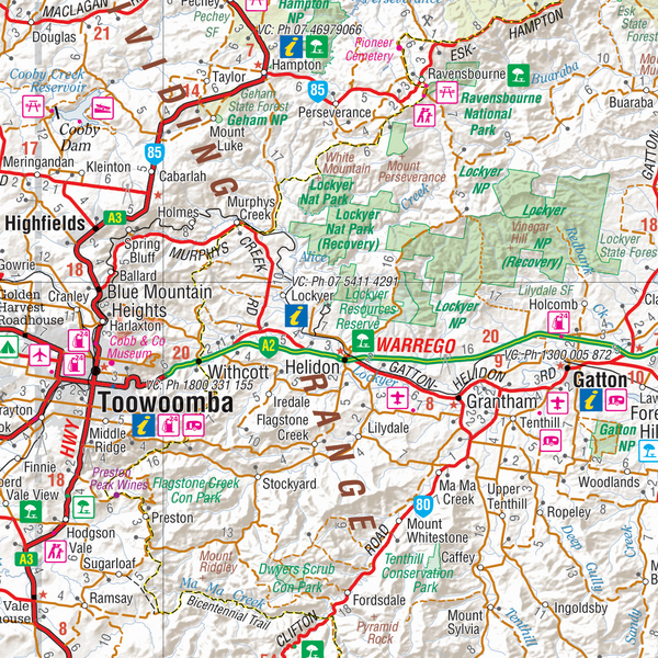 South East Queensland Hema, Buy Map of South East Queensland - Mapworld