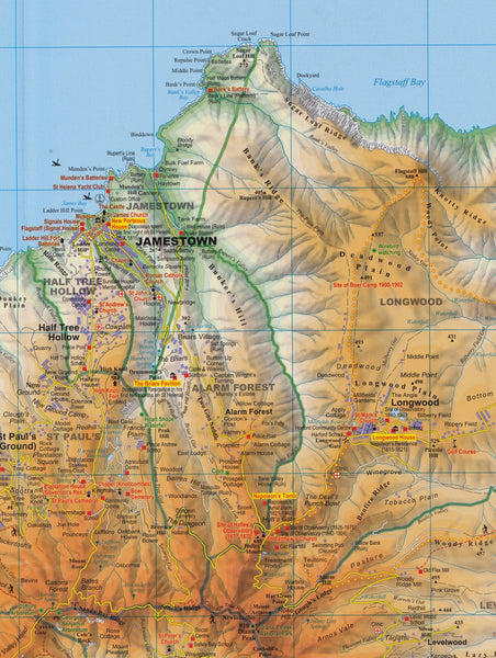 St Helena Folded Map – Gizi Maps