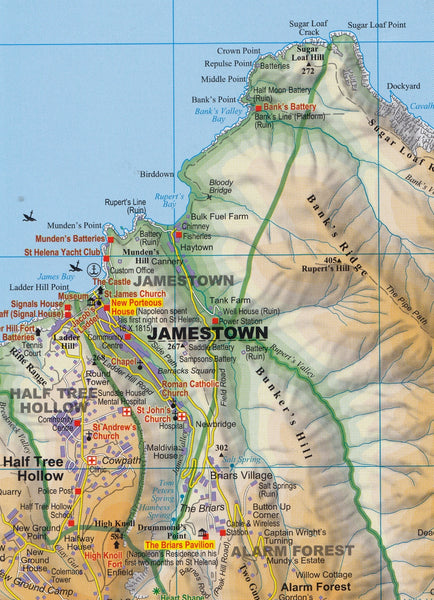 St Helena Folded Map – Gizi Maps