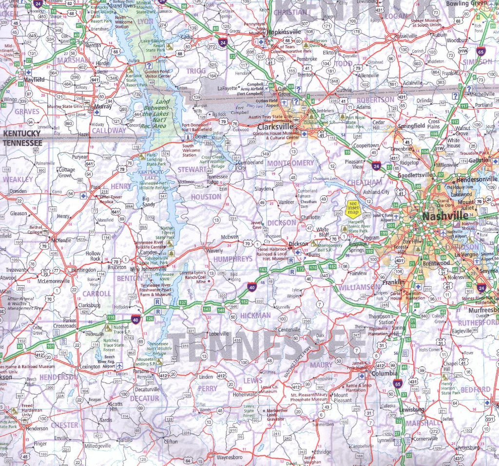 Deep South Hallwag, Buy Deep South Map - Mapworld