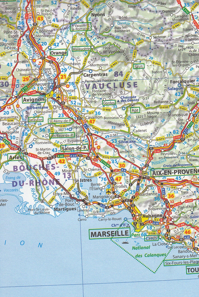 Southern France Michelin Map, Buy Map of Southern France - Mapworld