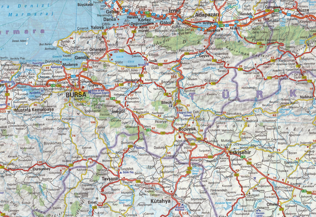 Turkey Map 758 – Michelin | Mapworld