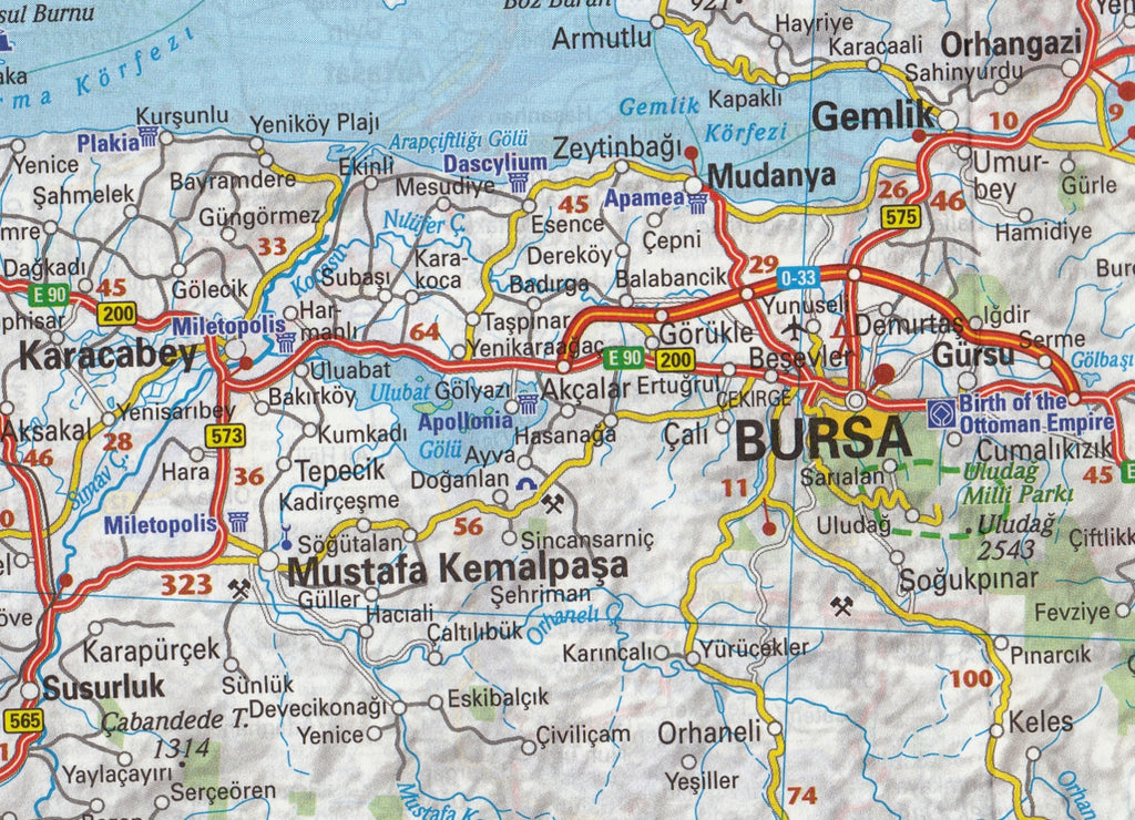 Turkey Map 758 – Michelin | Mapworld