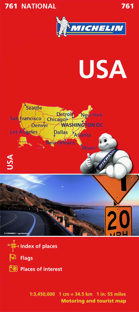 USA Map 761 – Michelin | Mapworld