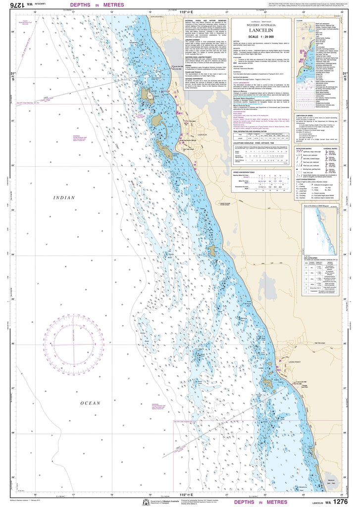 1276 - Lancelin DPI Chart, Buy Chart of Lancelin - Mapworld