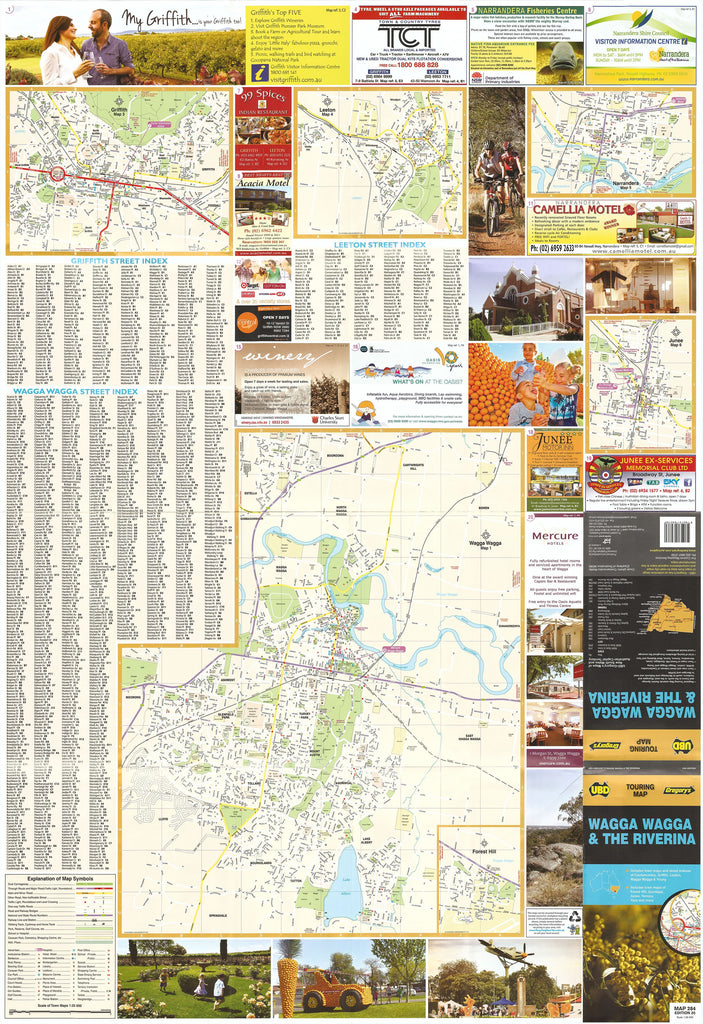 Wagga Wagga & Riverina UBD Map 284, Buy Map of Wagga Wagga - Mapworld