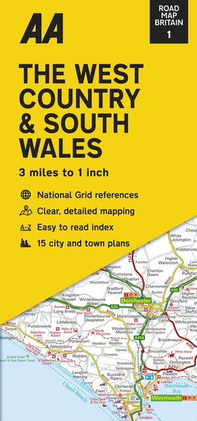 The West Country AA, Buy map of West Country- Mapworld
