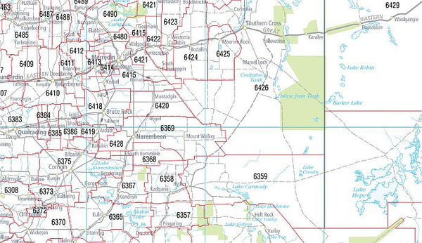 Perth & Western Australia Postcode Map, Buy Postcode Map of Perth ...
