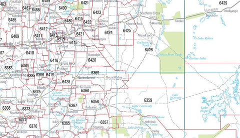 Perth & Western Australia Postcode Map, Buy Postcode Map of Perth ...