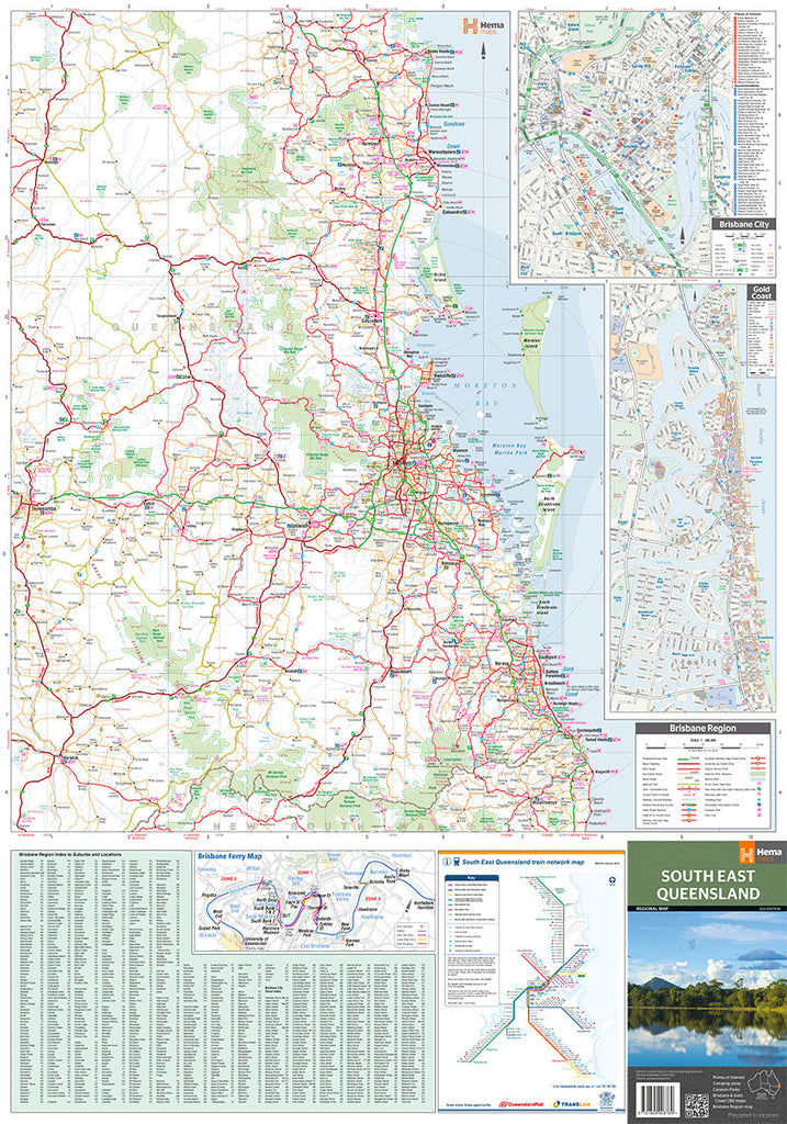 South East Queensland Hema, Buy Map of South East Queensland - Mapworld