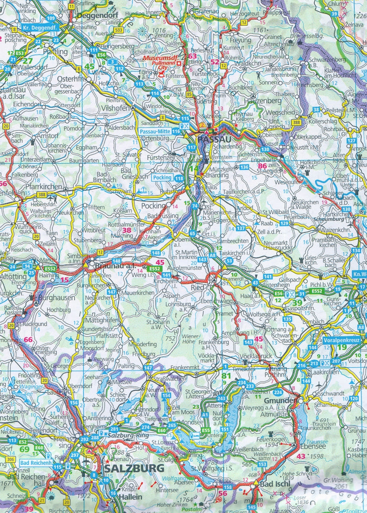 Alpine Countries Hallwag, Buy Map of Alpine Countries - Mapworld