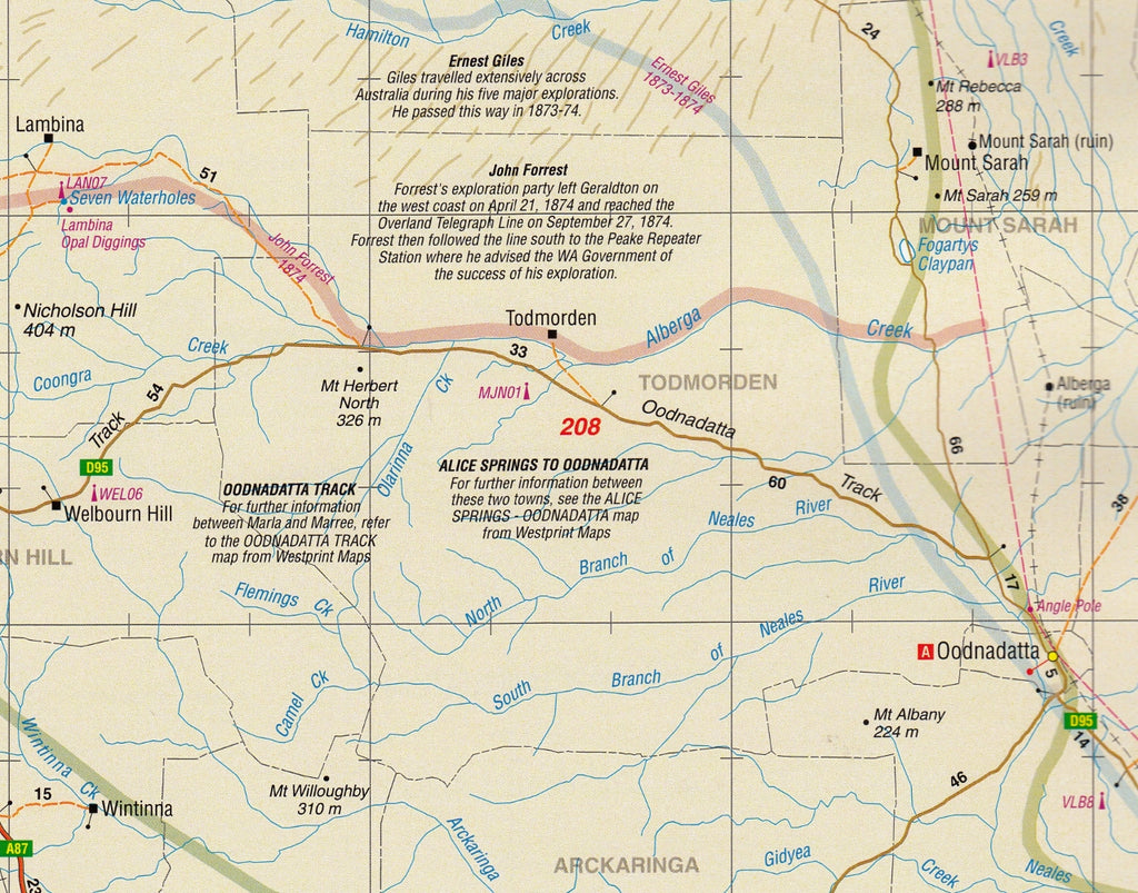 Buy The Beadell Roads Atlas & Guide Westprint - Mapworld
