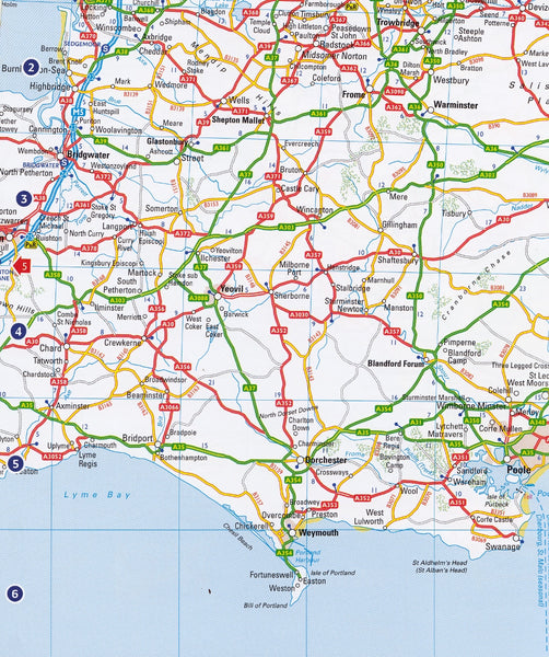 Britain Collins Handy Road Atlas 2025