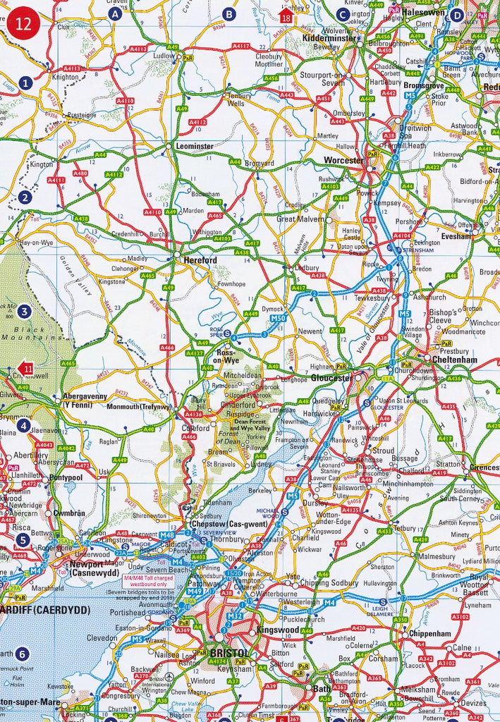 Britain Collins Handy Road Atlas 2025