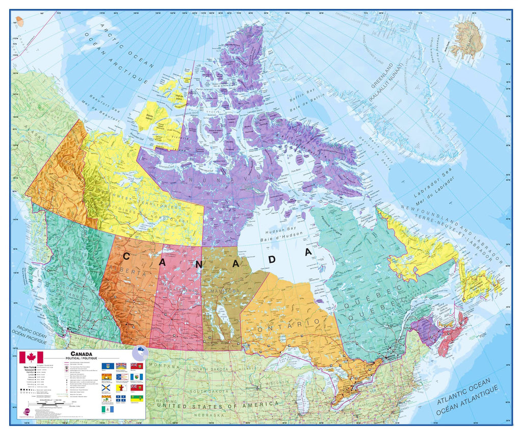 Canada Wall Map, Buy Wall Map of Canada | Shop Mapworld