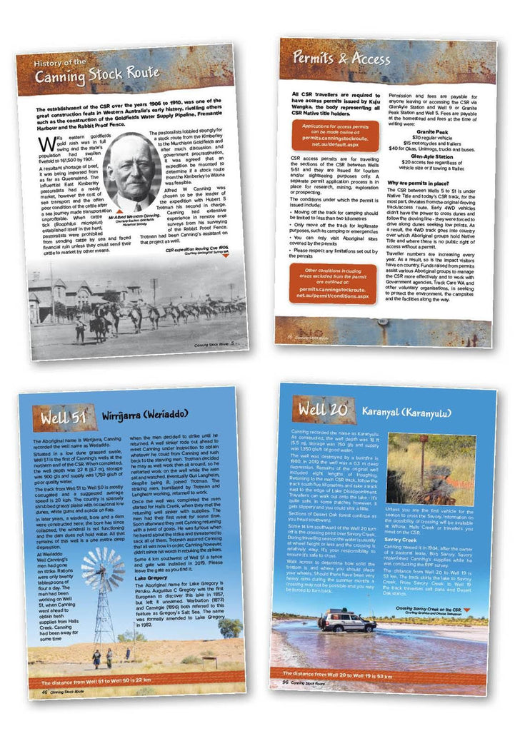 Buy Canning Stock Route Guidebook | Shop Mapworld