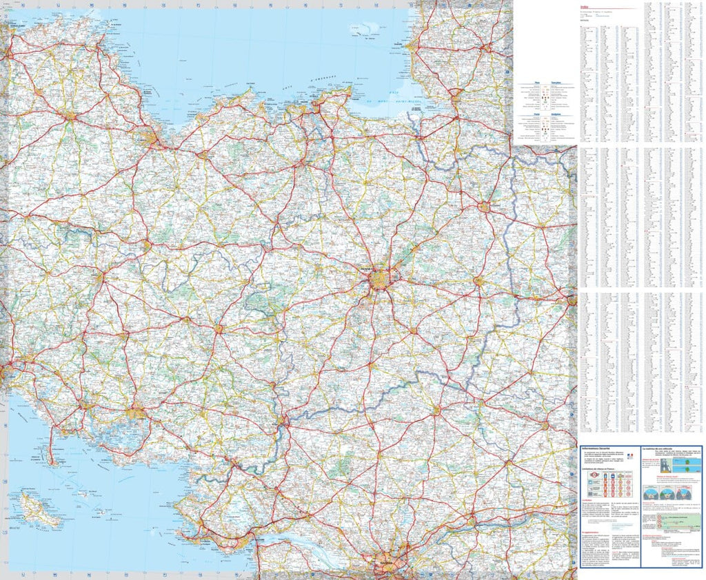 Brittany Michelin Map, Buy Map of Brittany - Mapworld