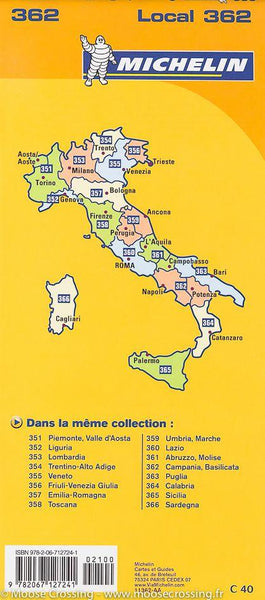 Italy Campania & Basilicata Map 362 – Michelin | Mapworld