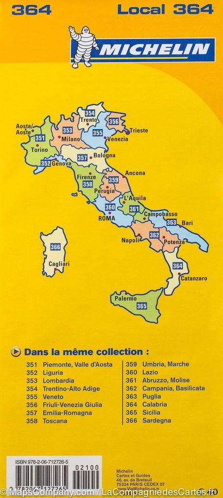 Tuscany Michelin Map, Buy Maps of Italy - Mapworld