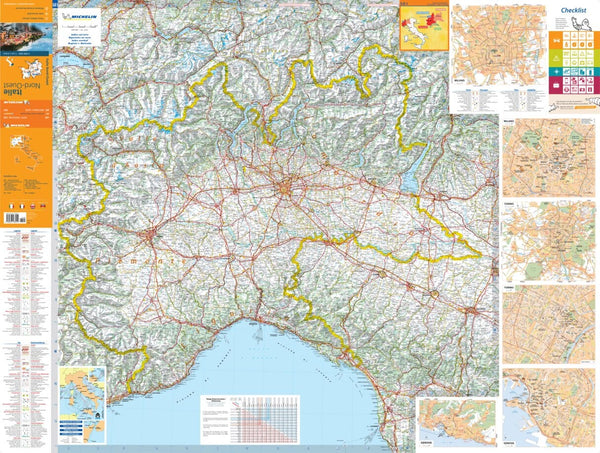 Italy North West Map Michelin 561, Buy Map of North West Italy - Mapworld
