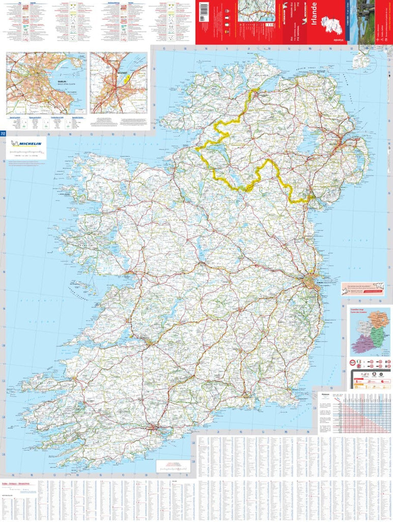 Ireland Map 712 – Michelin | Mapworld